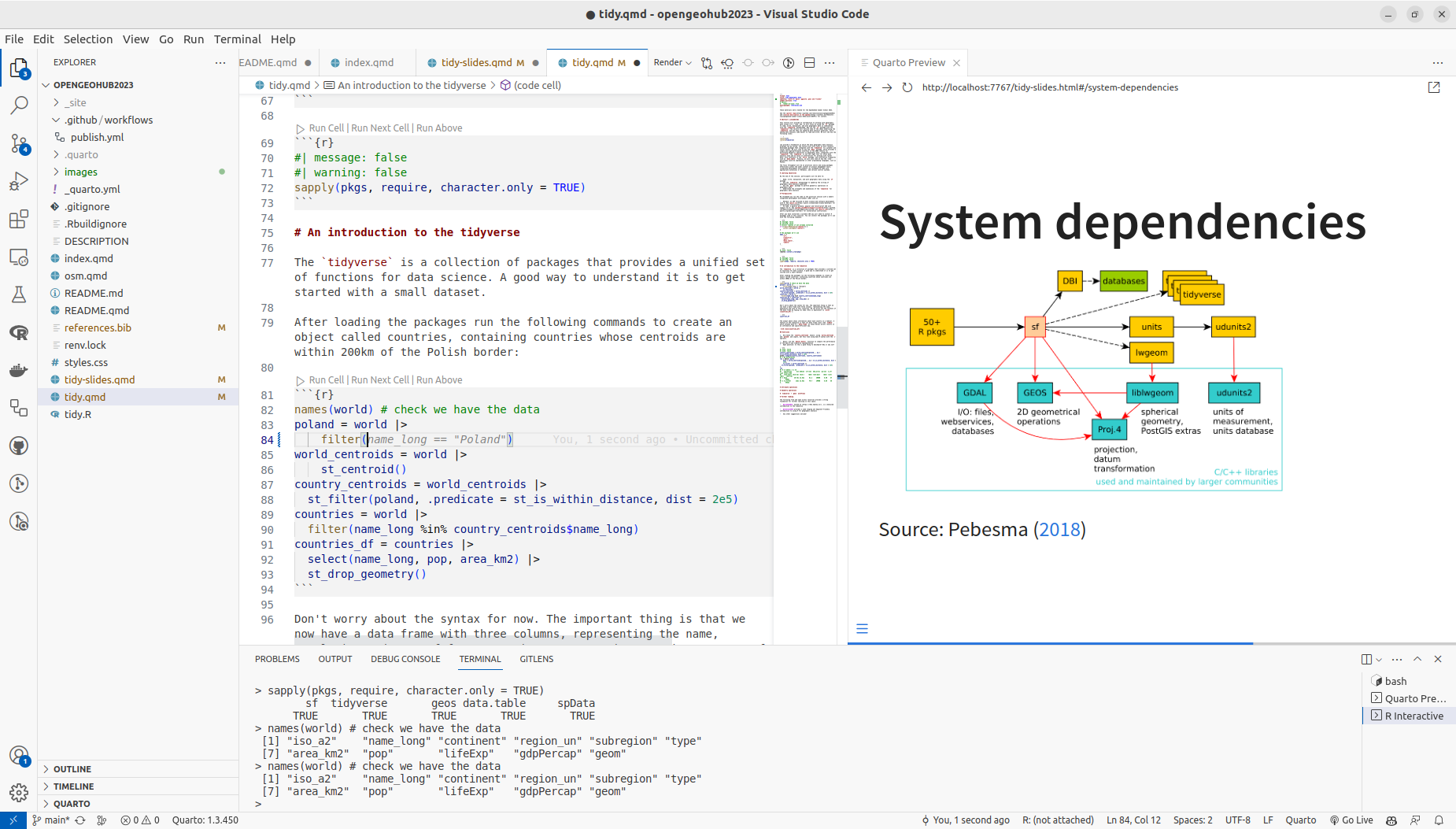 opengeohub23 - Tidy geographic data